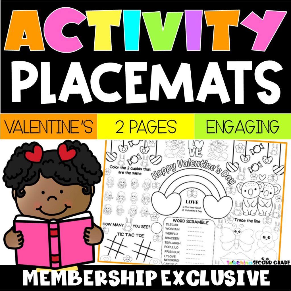 Valentine’s Day Activity Mats | Printable February Activities