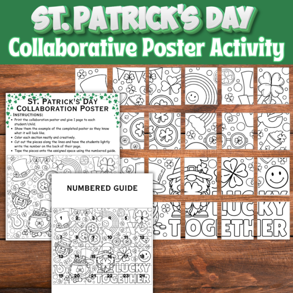 St. Patrick’s Day Collaborative Poster Printable Classroom Activity