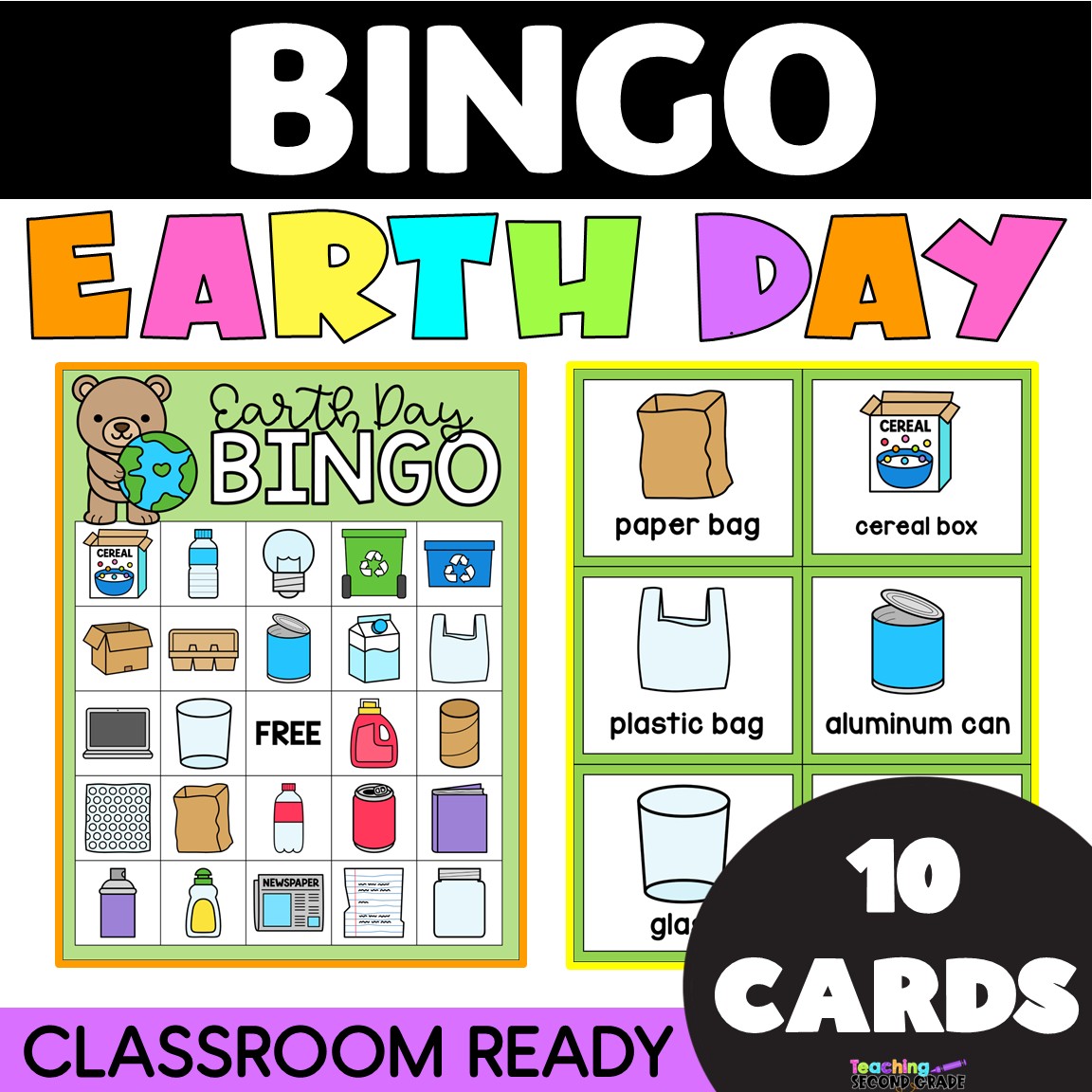 Earth Day Bingo Game for Small Groups and Centers