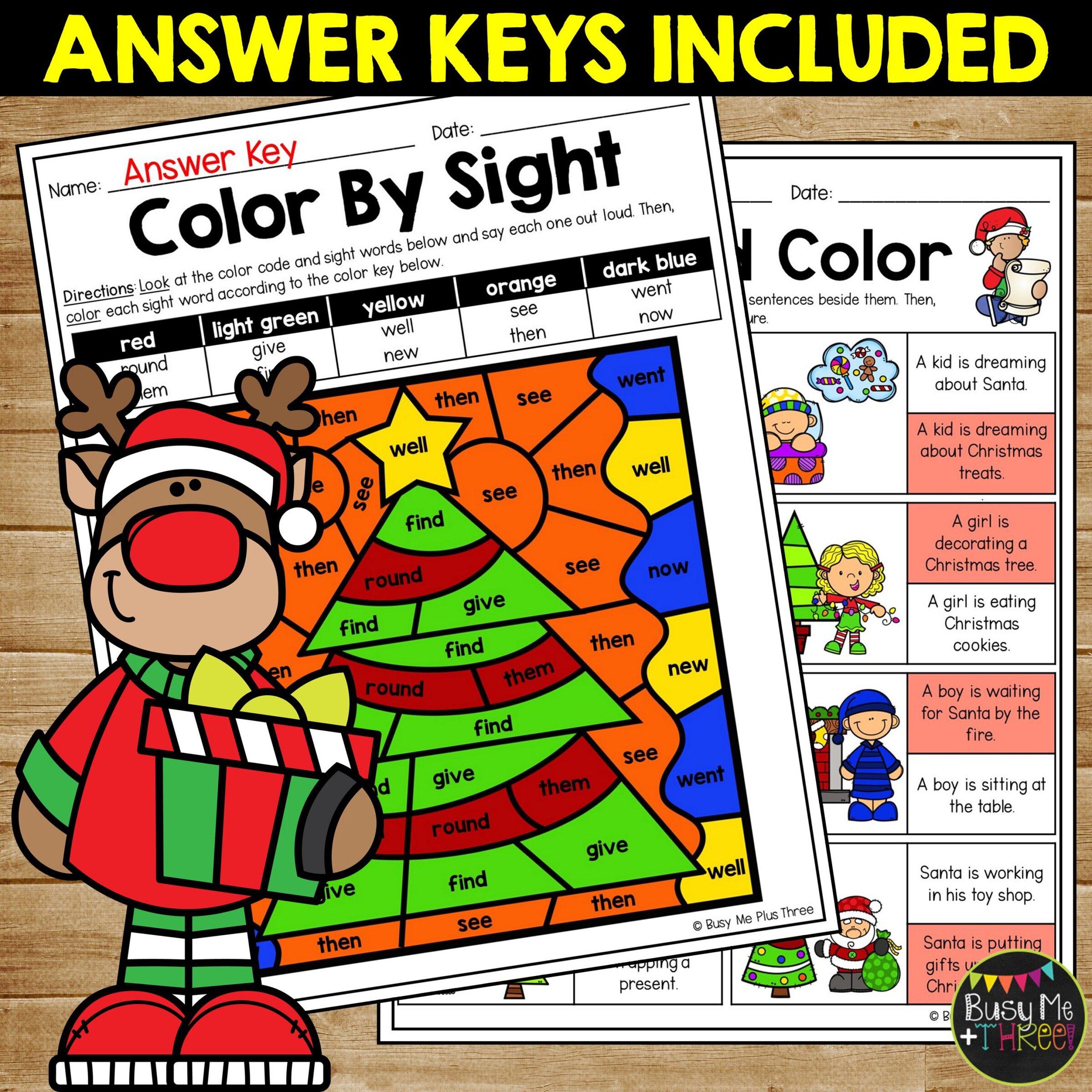 1st Grade Christmas ELA Review No Prep Worksheets - Teaching Ideas Made ...