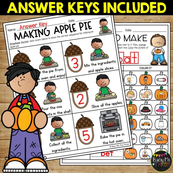 1st Grade Fall ELA Review No Prep Worksheets September - Teaching Ideas ...