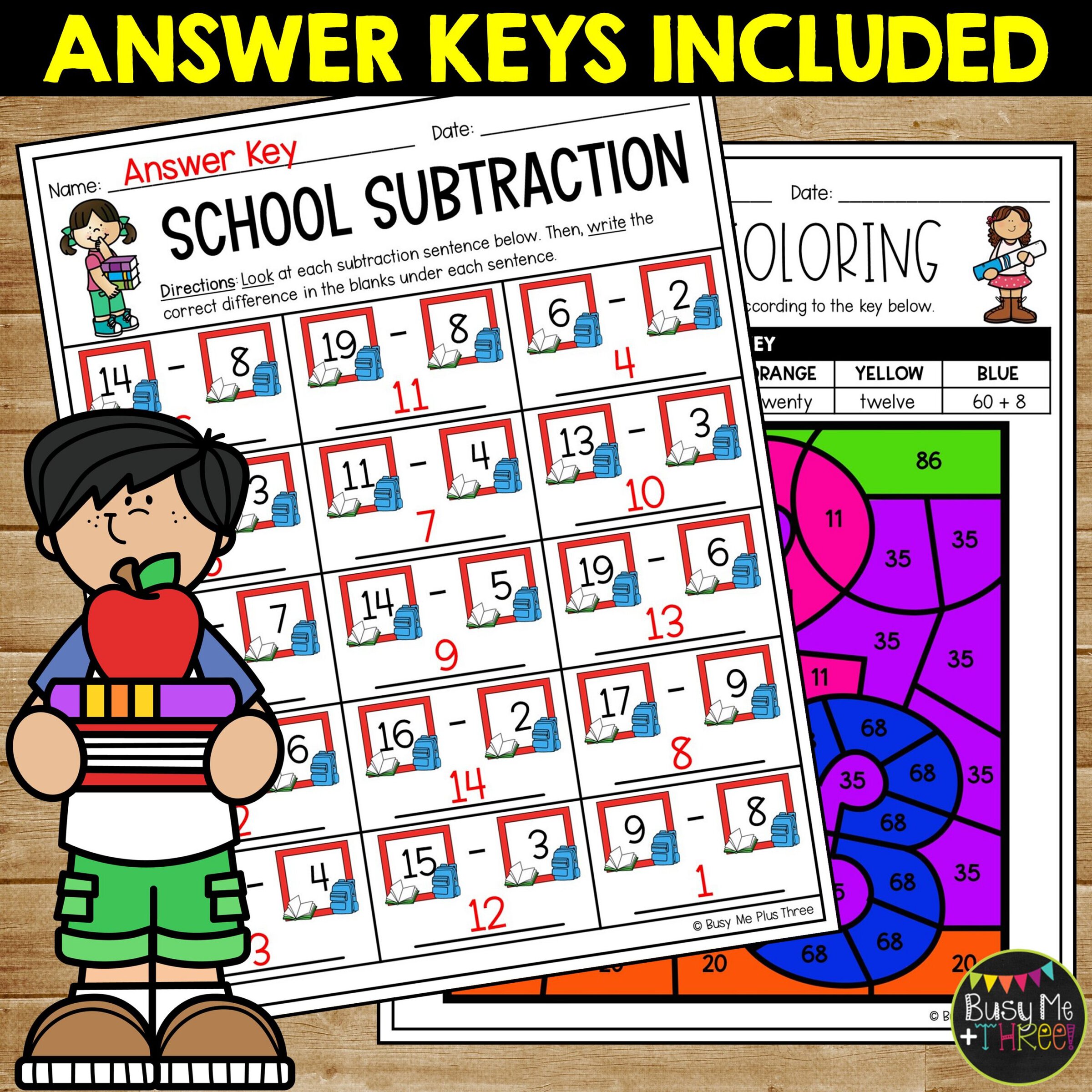 2nd Grade Back to School Math Review No Prep Worksheets - Teaching ...
