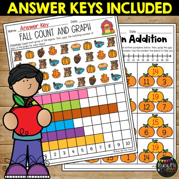 1st Grade Fall Math Review No Prep September Worksheets - Teaching ...