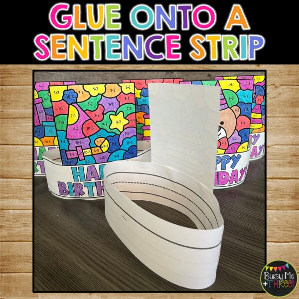 Birthday Color by Code Addition Subtraction Crown - Teaching Ideas Made ...