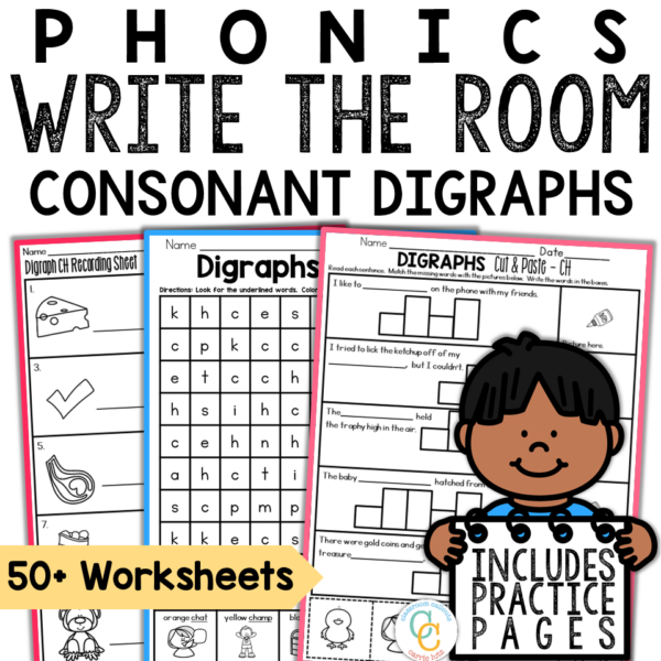 1st Grade Consonant Digraphs Write the Room Phonics Activities ...