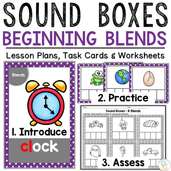 Beginning Blends Sound Boxes K-2 - Teaching Ideas Made Easy