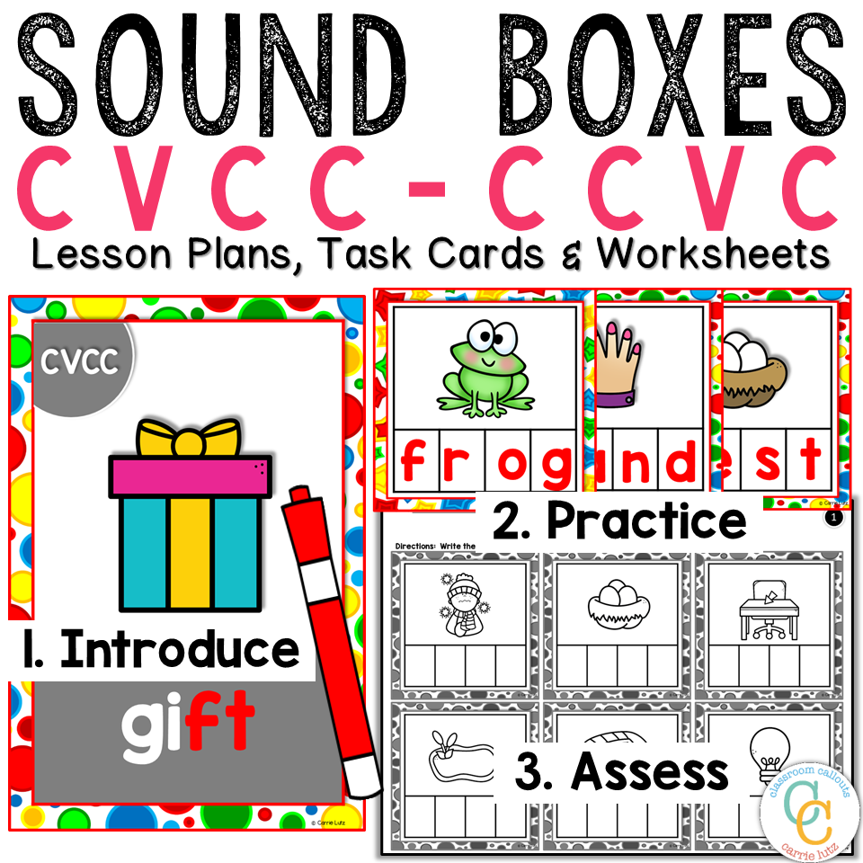 CVCC CCVC Sound Boxes K-2 - Teaching Ideas Made Easy
