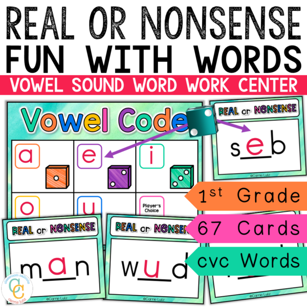 1st Grade CVC Words Worksheets No Prep Phonics Activities - Teaching ...