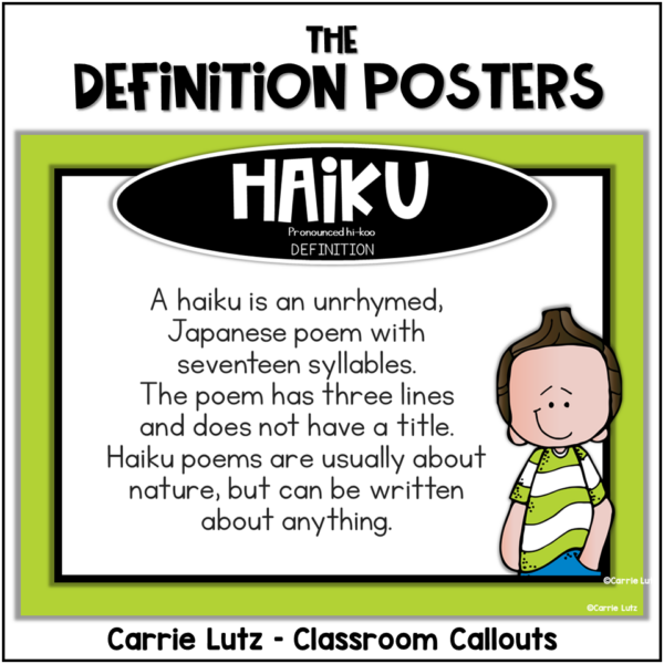 First Grade Poetry Writing | Cinquain Haiku Diamante Templates ...