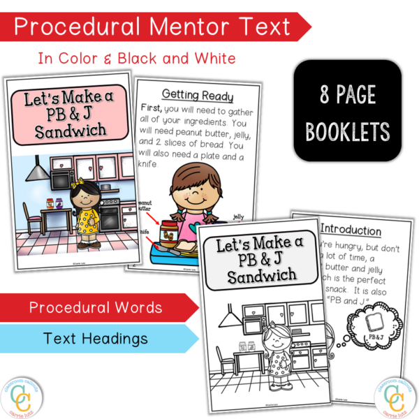 Peanut Butter and Jelly How to Writing First Grade - Teaching Ideas ...