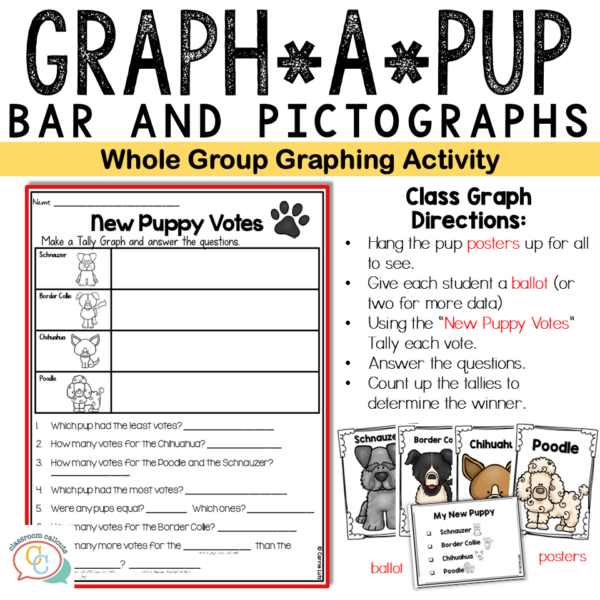 First Grade Graphing Worksheets Bar Graphs Pictographs - Teaching Ideas ...