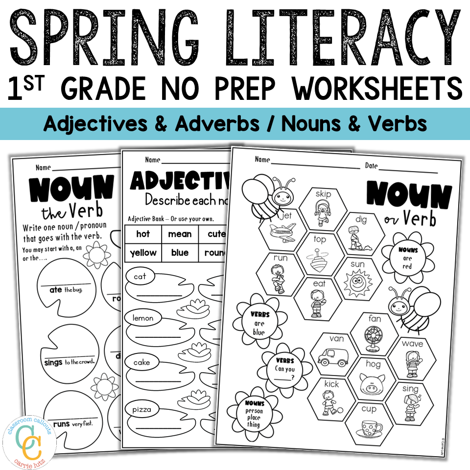 1st Grade Spring Literacy | Phonics Grammar Sentences - Teaching Ideas ...