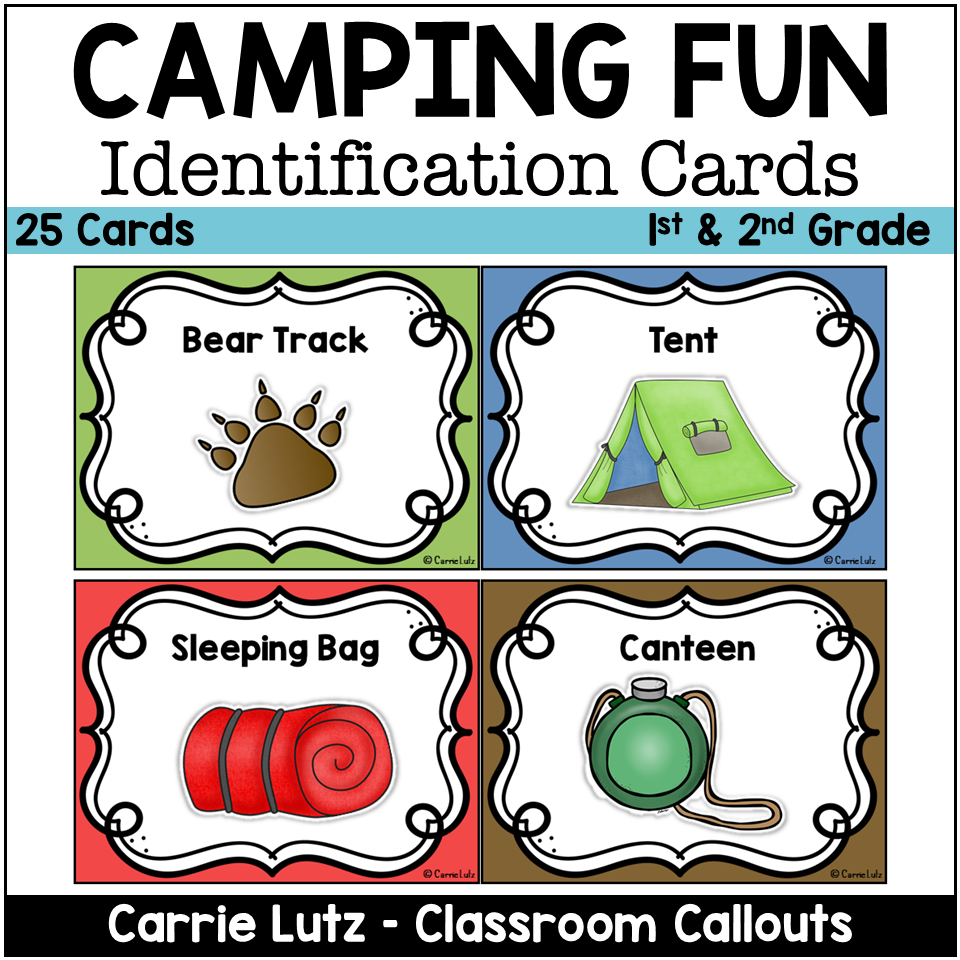 Camping Write the Room | 1st 2nd Grade Literacy Centers - Teaching ...