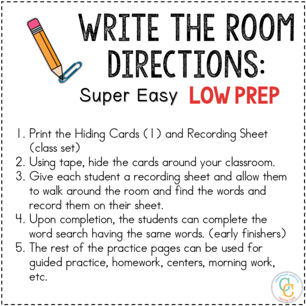 1st Grade Bossy R Write the Room Phonics Activity - Teaching Ideas Made ...