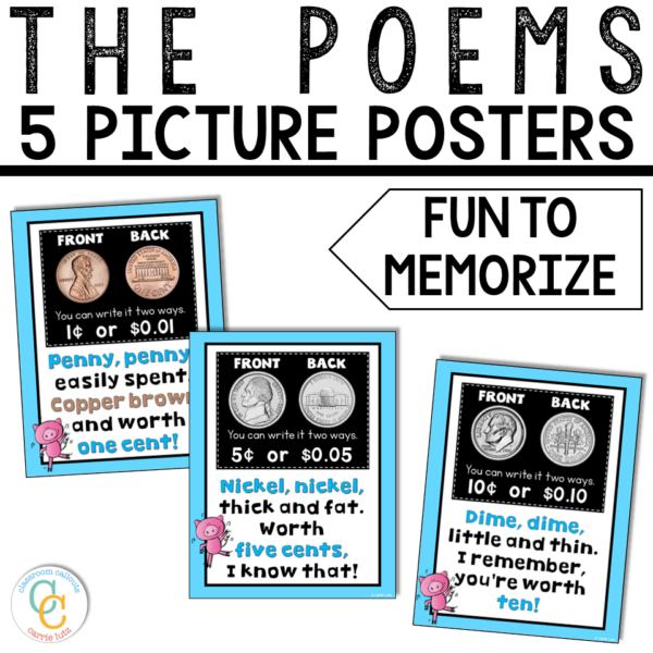 K-2 Coin Booklets & Money Poems - Teaching Ideas Made Easy
