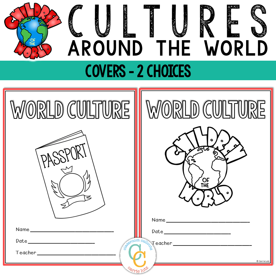 1st Grade World Cultures Passport Project Geography Activities ...