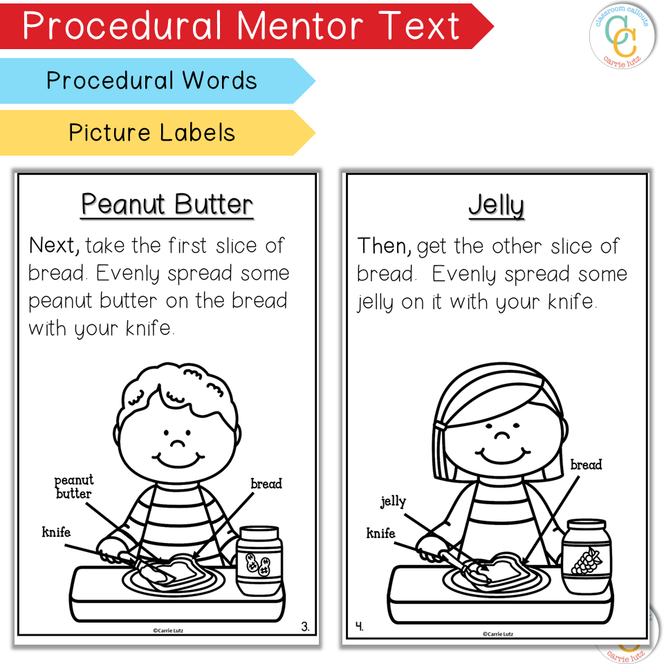 Peanut Butter and Jelly How to Writing First Grade - Teaching Ideas ...