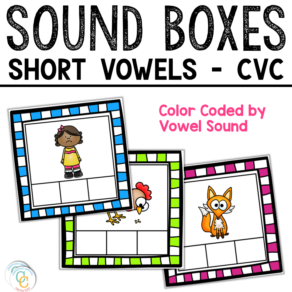 1st Grade CVC Sound Boxes No Prep Phonics Activities - Teaching Ideas ...