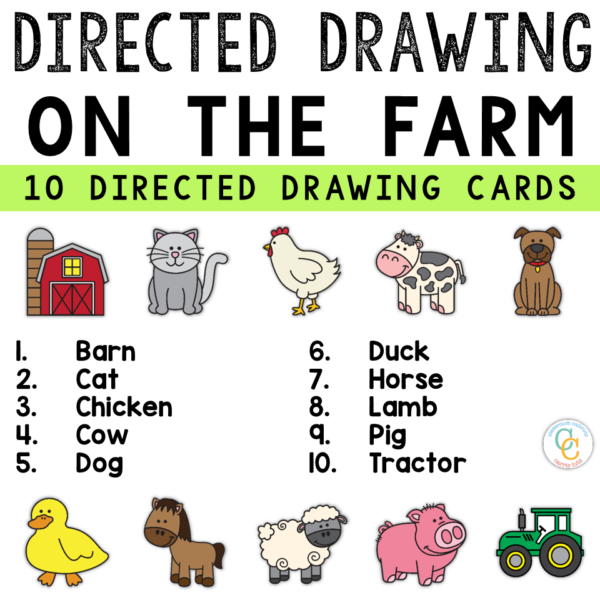 1st Grade On the Farm Directed Drawing and Writing - Teaching Ideas ...