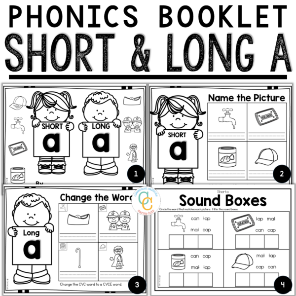 Short and Long A Phonics Booklet K-2 - Teaching Ideas Made Easy