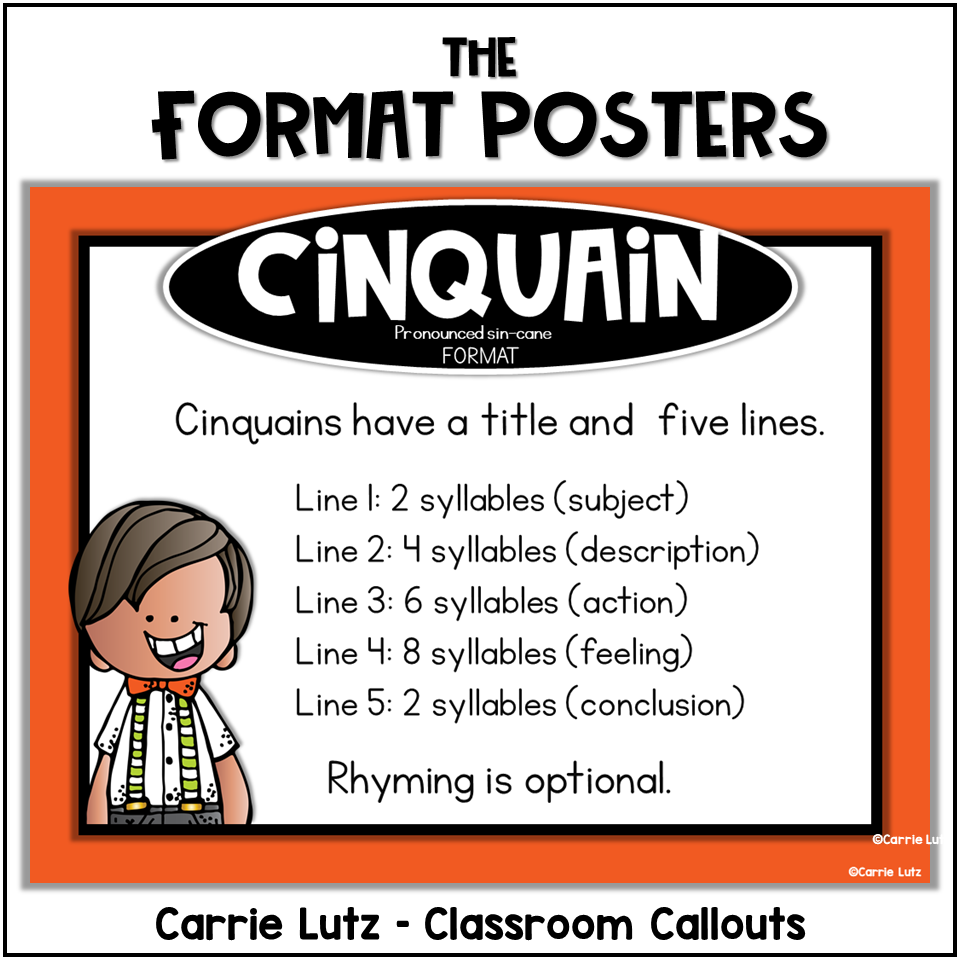 First Grade Poetry Writing | Cinquain Haiku Diamante Templates ...