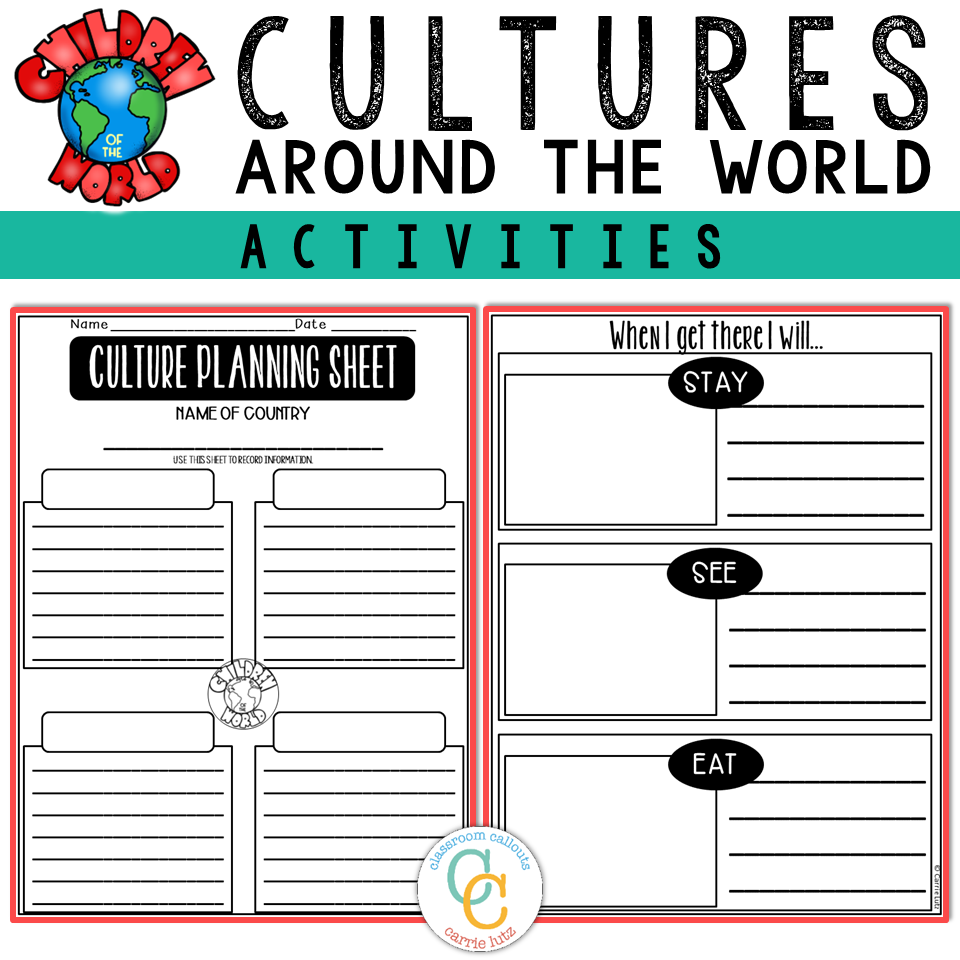 1st Grade World Cultures Passport Project Geography Activities ...