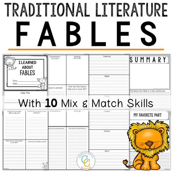 Fairy Tales Fables Folktales Foldables 1-3 - Teaching Ideas Made Easy