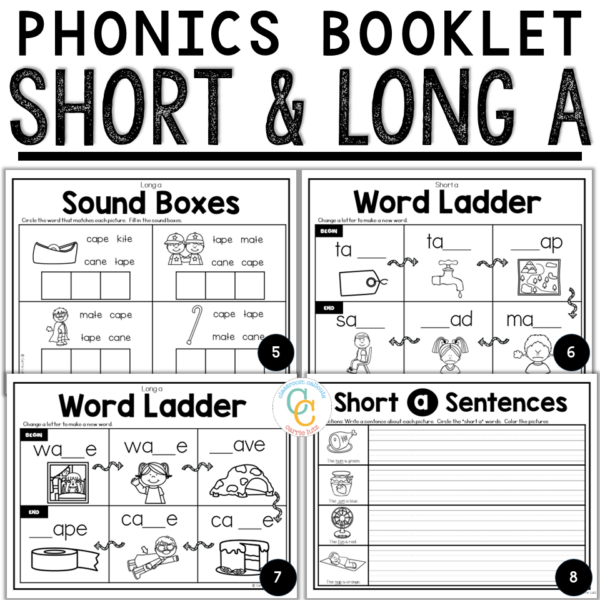 Short and Long A Phonics Booklet K-2 - Teaching Ideas Made Easy