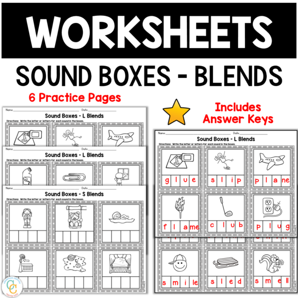 Beginning Blends Sound Boxes K-2 - Teaching Ideas Made Easy