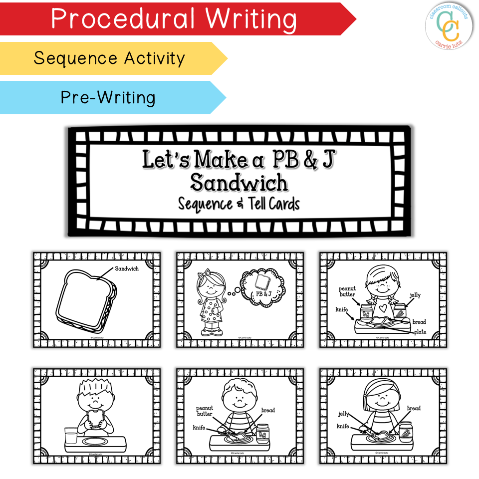 Peanut Butter and Jelly How to Writing First Grade - Teaching Ideas ...