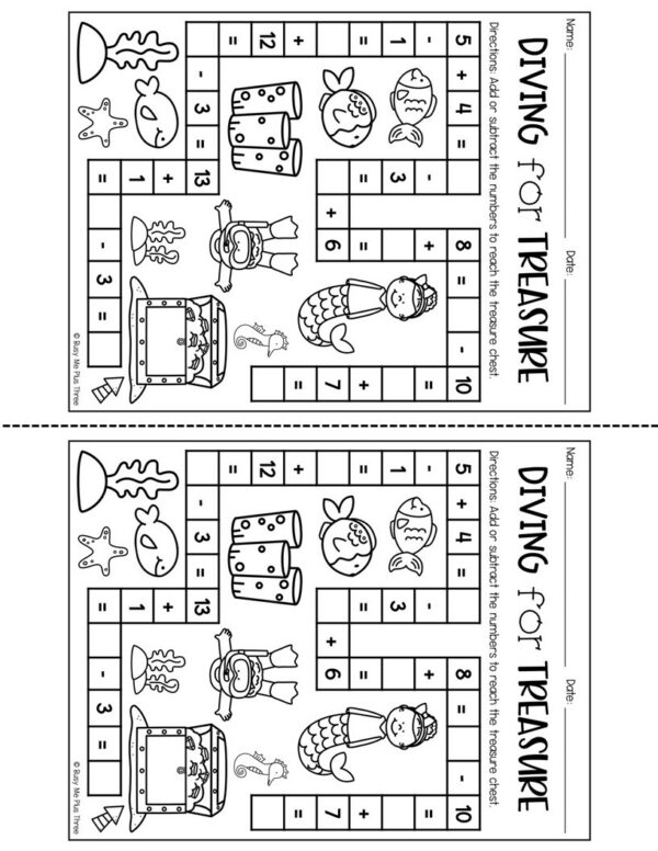 1st Grade End of Year Math Review No Prep Packet - Teaching Ideas Made Easy