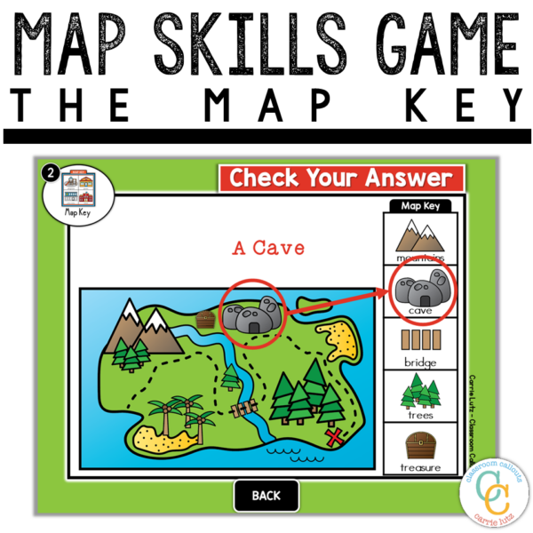 1st Grade Map Skills Game No Prep - Teaching Ideas Made Easy