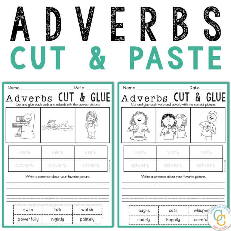 Adverbs 1st Grade | No Prep Worksheets - Teaching Ideas Made Easy