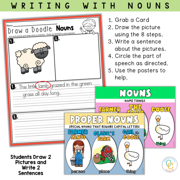 1st Grade On the Farm Directed Drawing and Writing - Teaching Ideas ...