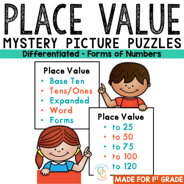 1st Grade Place Value No Prep Mystery Picture Puzzles - Teaching Ideas ...