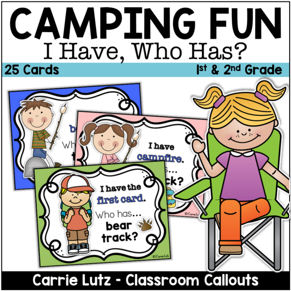 Camping Write the Room | 1st 2nd Grade Literacy Centers - Teaching ...