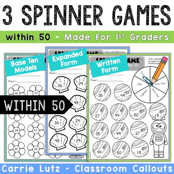Place Value Games 1st Grade | Numbers to 100 - Teaching Ideas Made Easy