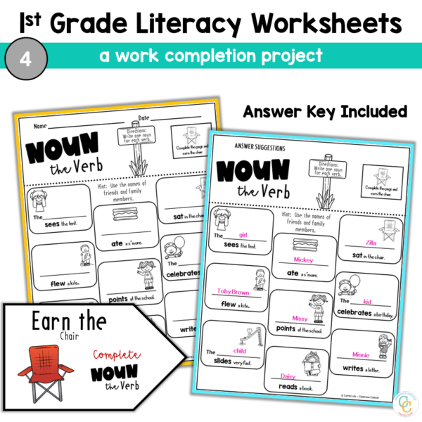 Summer Literacy 1st Grade | No Prep Camping Activities - Teaching Ideas ...