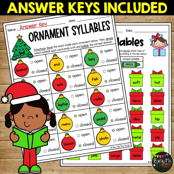 2nd Grade Christmas ELA Review No Prep Worksheets - Teaching Ideas Made ...