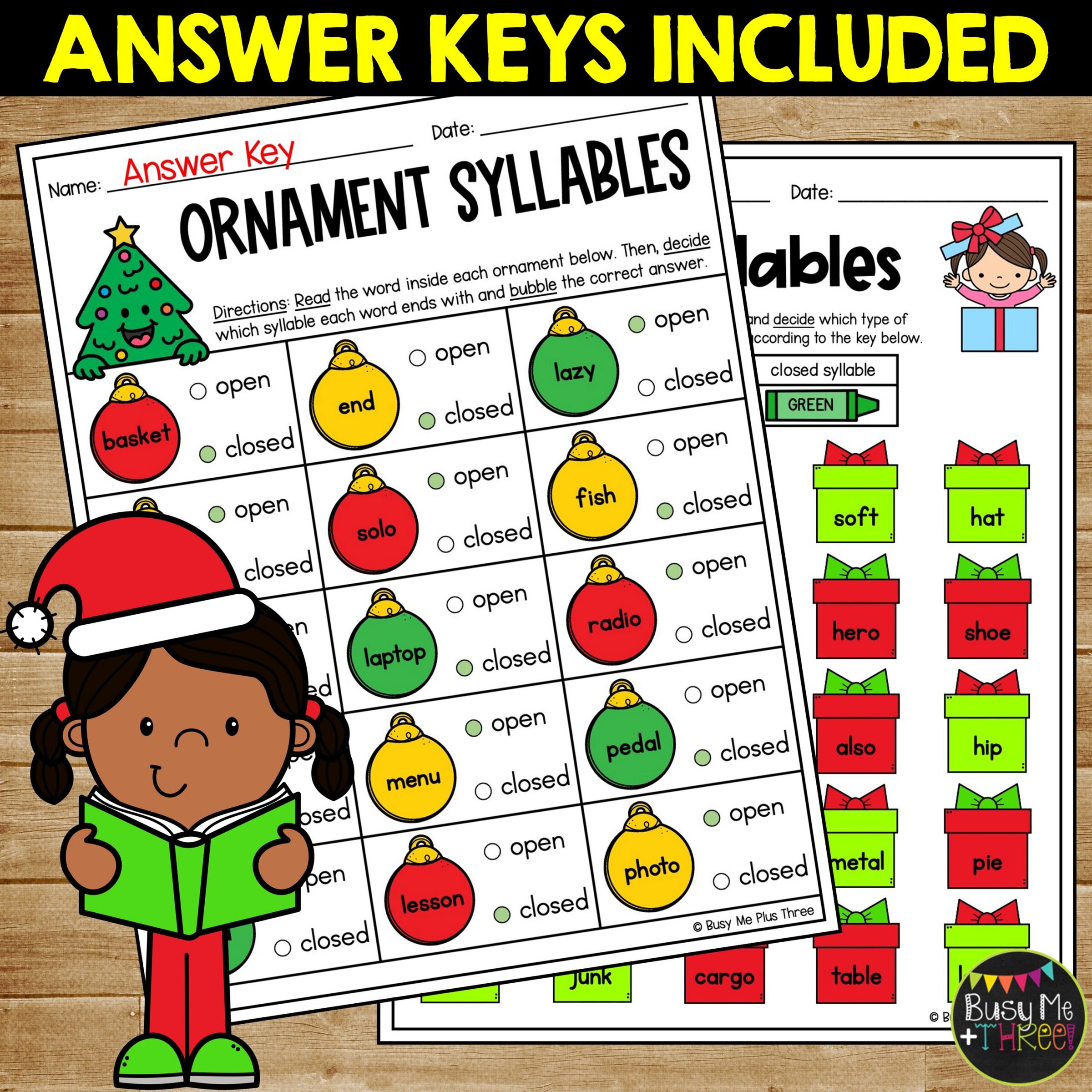 2nd Grade Christmas ELA Review No Prep Worksheets - Teaching Ideas Made ...