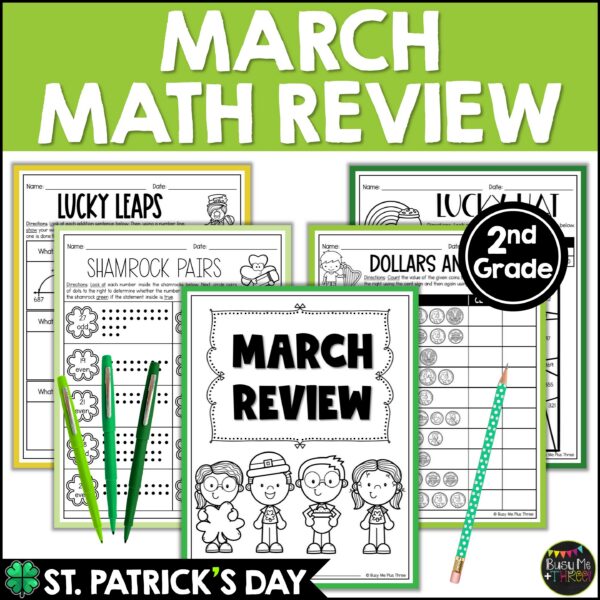 2nd Grade St. Patrick's Day Math Worksheets No Prep - Teaching Ideas ...