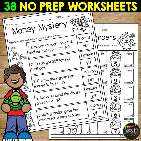 Kindergarten Pets Theme Math No Prep May Worksheets - Teaching Ideas ...