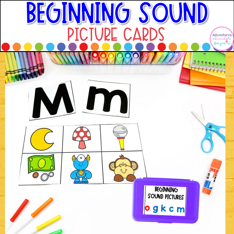Beginning Sounds Picture Cards | Letter Identification & Alphabet ...