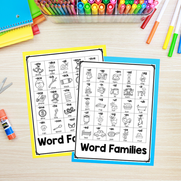 Phonics Chart | Word Families Blends and Digraphs - Teaching Ideas Made ...