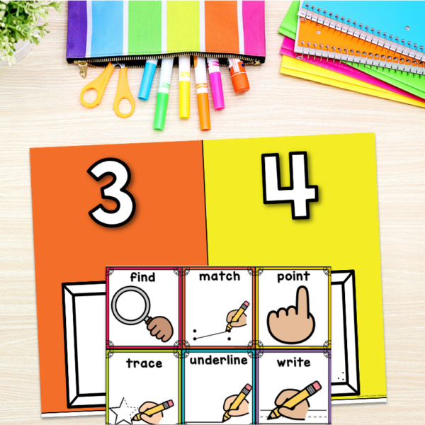 Visual Direction Cards | Editable Following Directions Visuals ...