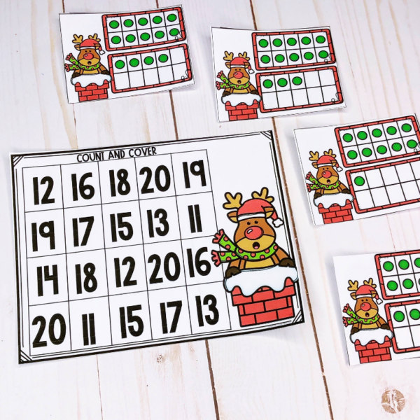 Christmas Ten Frame Counting | Numbers 11-20 Math Center - Teaching ...