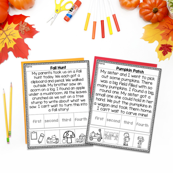 Fall Sequencing Stories with Pictures | Autumn Sequence of Events ...