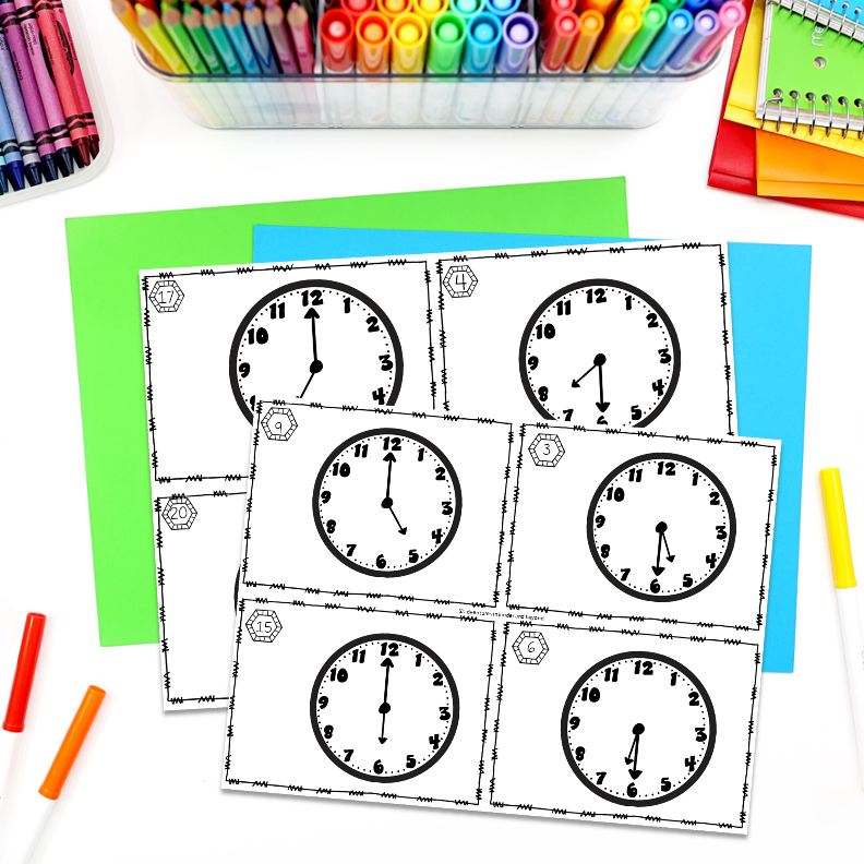 Telling Time to the Hour and Half Hour | Scoot Activity - Teaching ...
