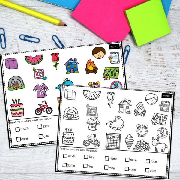 CVCe Worksheets | I Spy Silent E Activities - Teaching Ideas Made Easy